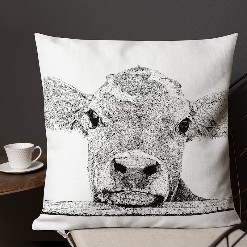 Cow Pillow - Etsy