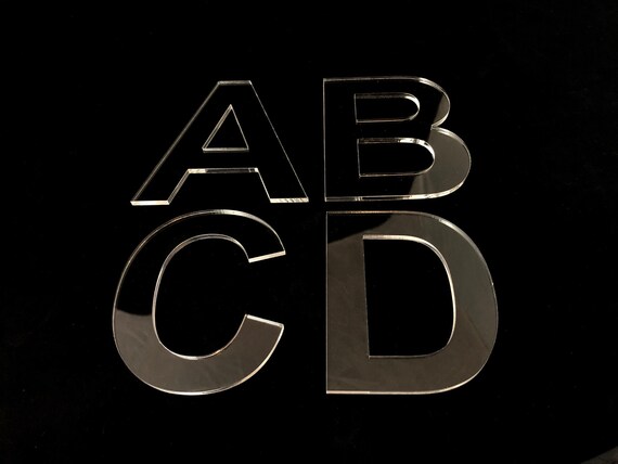 Laser Cut Clear Acrylic Letters - Etsy