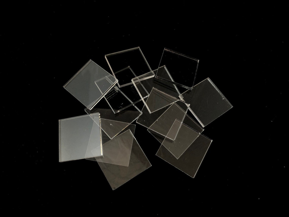Laser Cut Clear Acrylic Blanks - Squares - Etsy UK