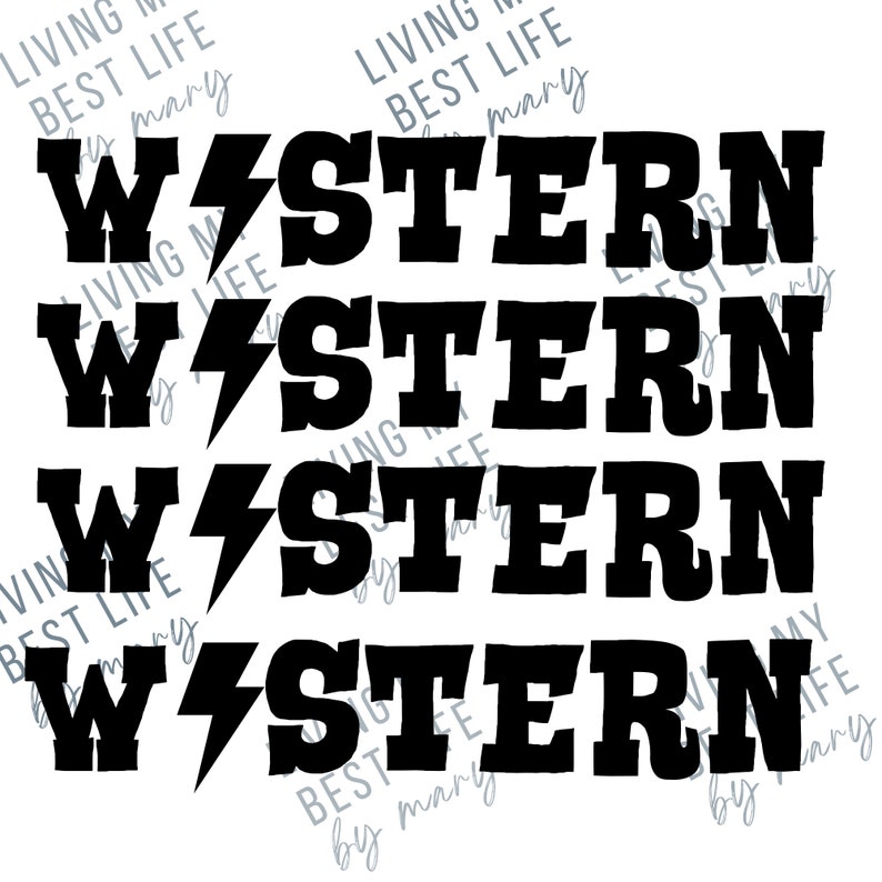 Western Svg Lightning Svg File for Cricut - Etsy