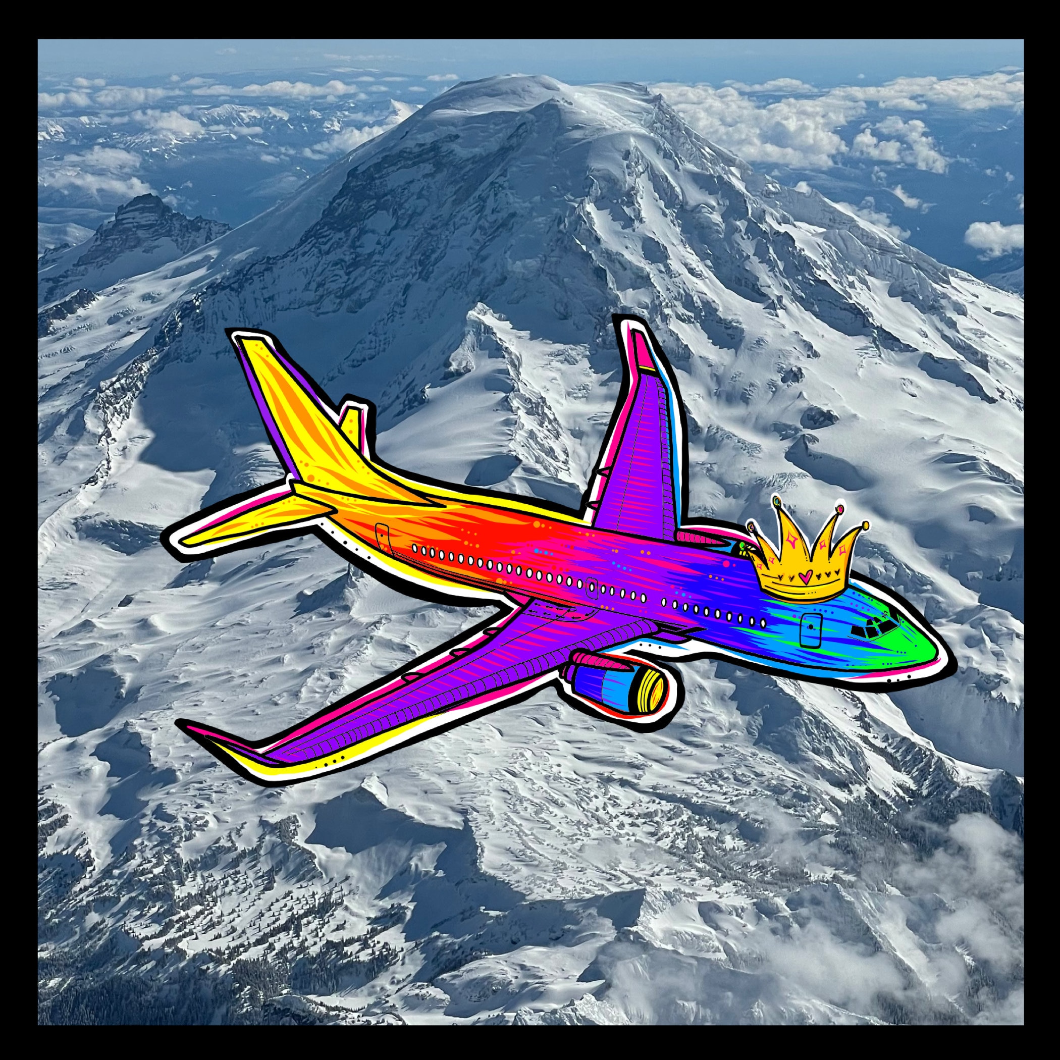 Rainbow Queen Colorful Boeing Pride LGBTQ Airplane: - Etsy