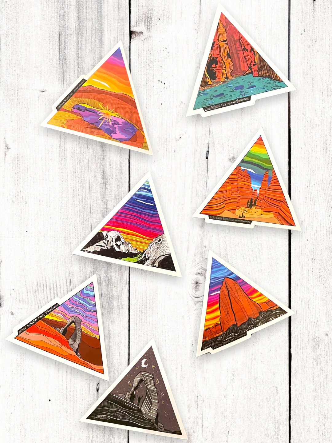 Utah Sticker Pack: Arches, Bryce Canyon, Zion, Capitol Reef ...