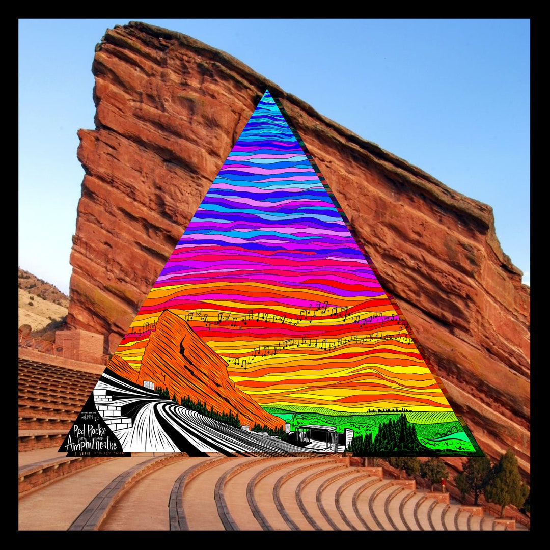 Red Rocks Amphitheatre, Red Rocks, Music Venus, Colorado: Sticker - Etsy