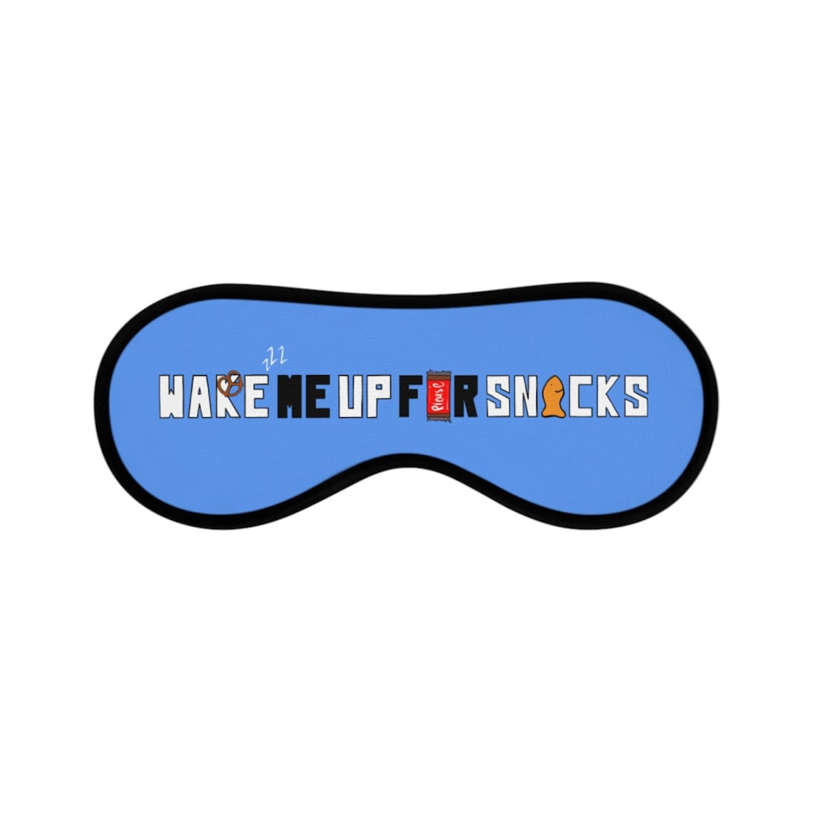 Wake Me up for Snacks: Sleeping Mask, Airplane Mask, Eye Mask - Etsy