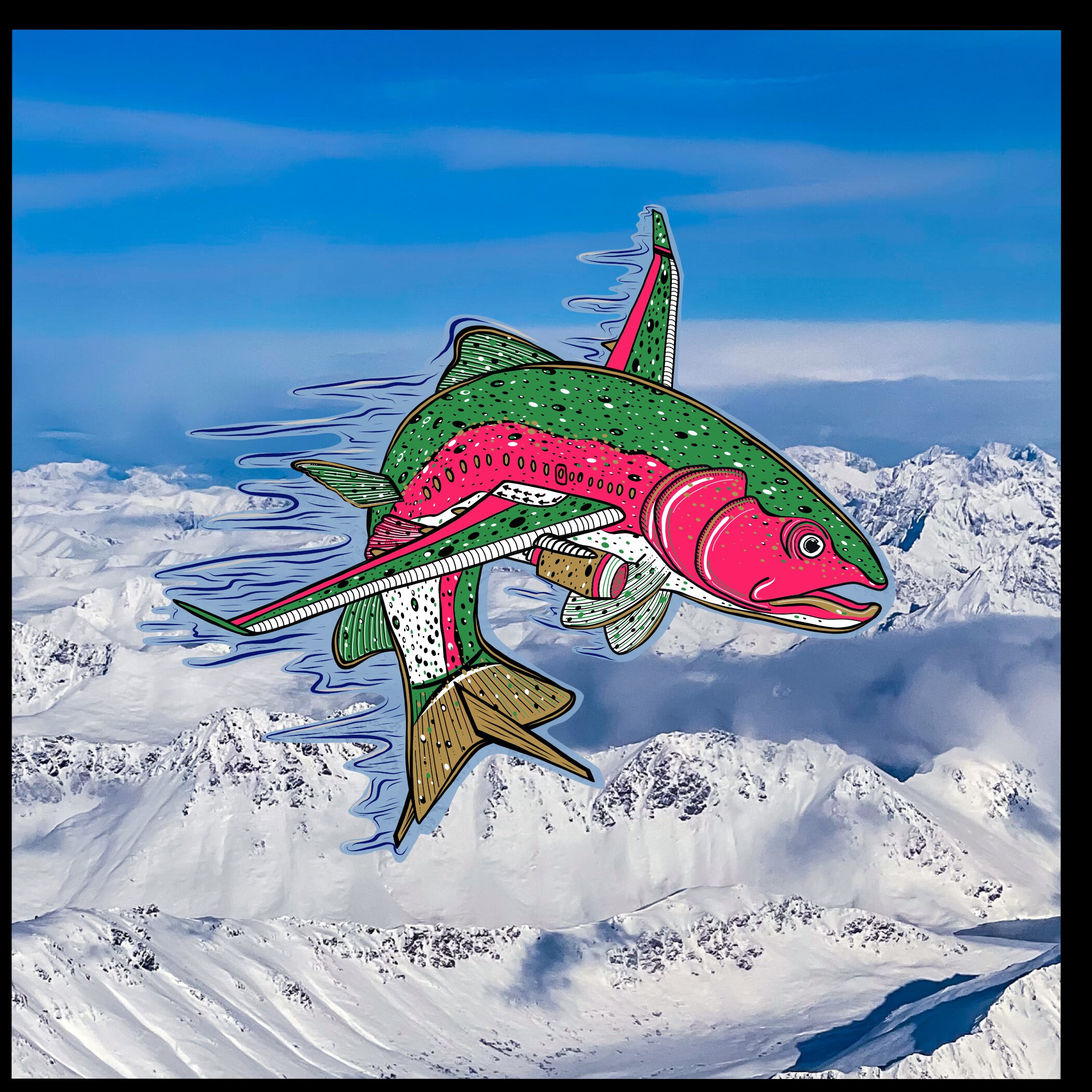 Salmon Thirty Salmon, 737, Boeing, Fish Plane, Fish Airplane, Plane ...