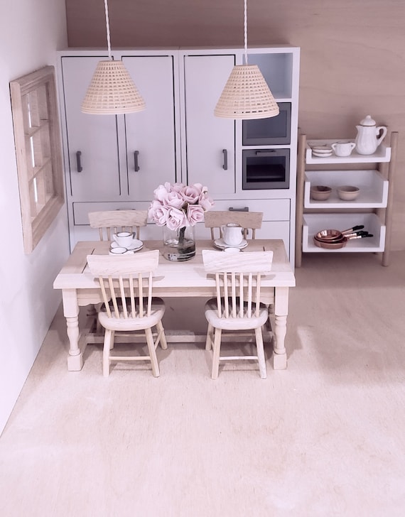 Dollhouse Miniature Dining Table | Etsy
