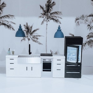 Customizable Dollhouse Kitchen 1:12 Scale - Etsy