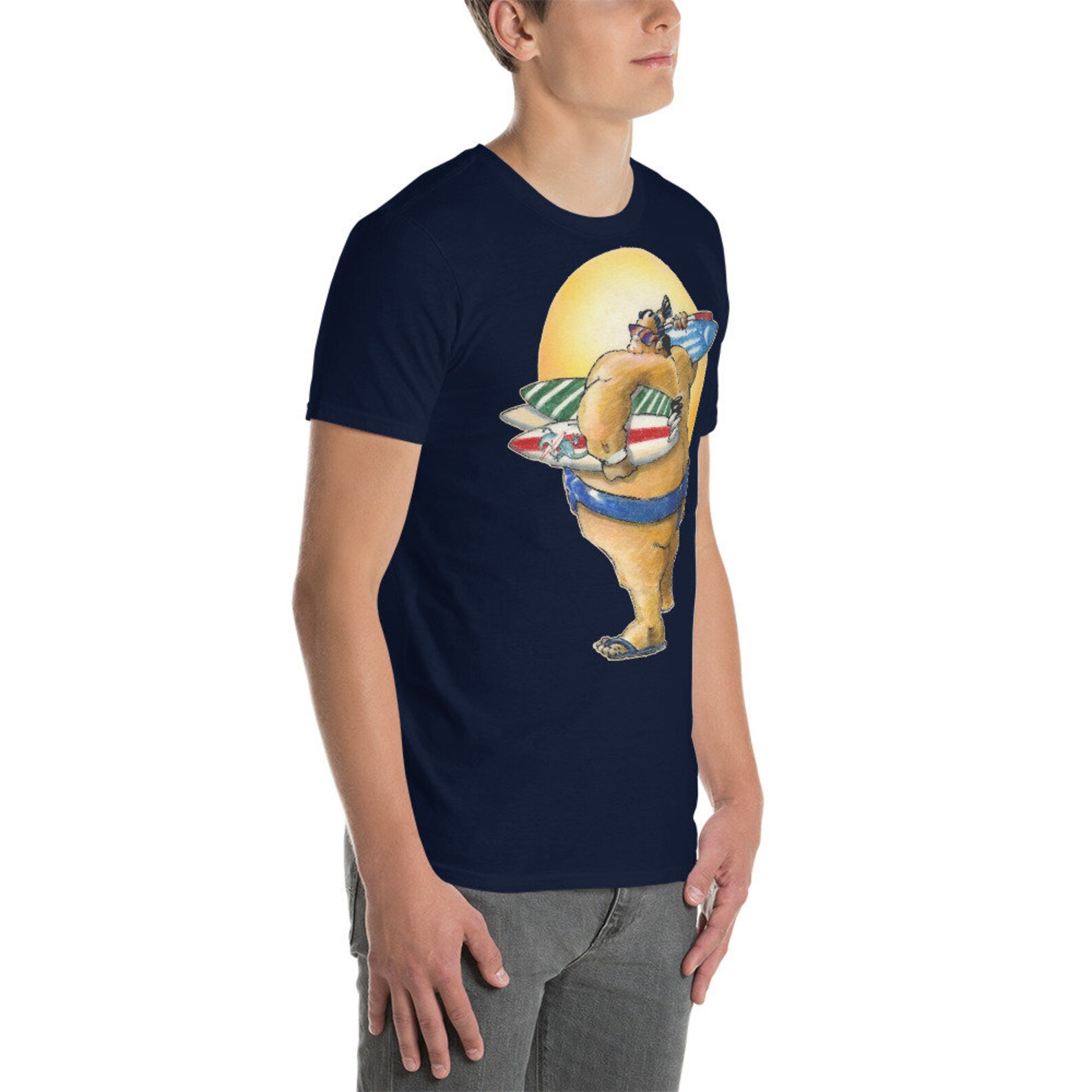Sumo Surf Wrestling Vintage Sumo Wrestler Retro Sumo Short-sleeve ...