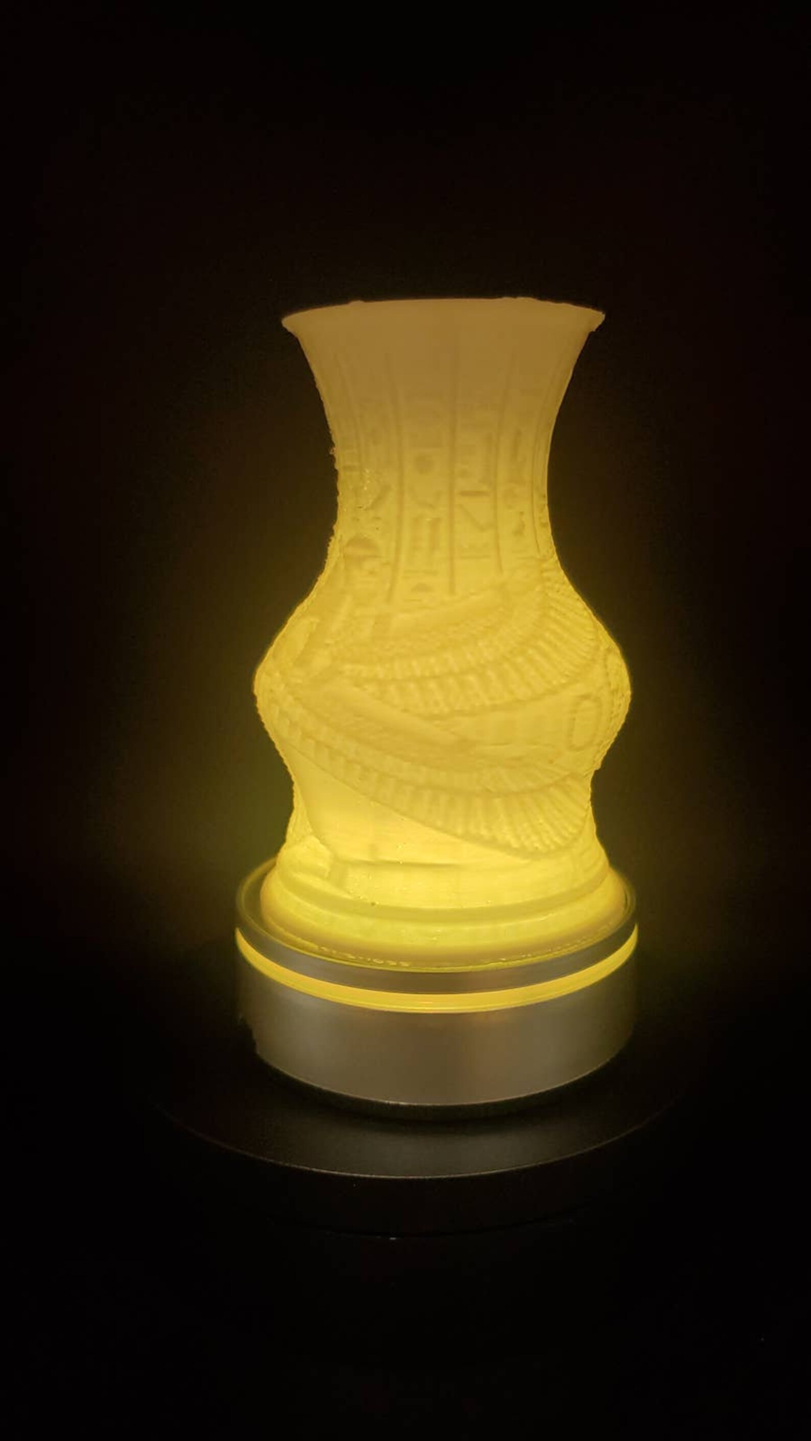 Ancient Egyptian Art Lithophane Lanterns X 3 LED Pottery Style ...