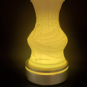 Ancient Egyptian Art Lithophane Lanterns X 3 LED Pottery Style ...