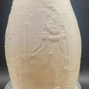 Ancient Egyptian Art Lithophane Lanterns X 3 LED Pottery Style ...