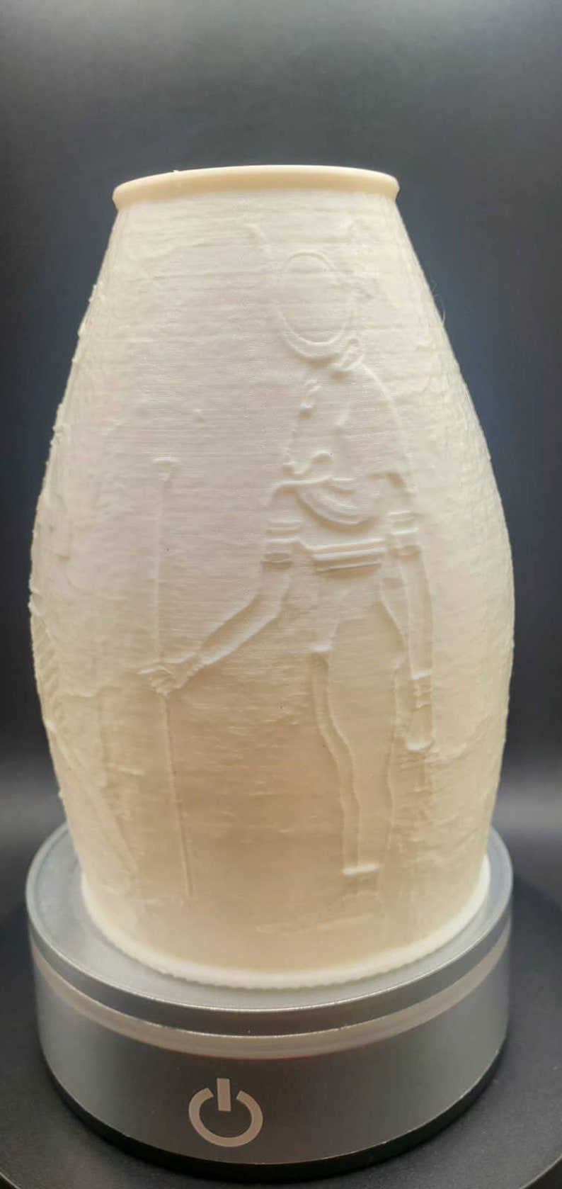 Ancient Egyptian Art Lithophane Lanterns X 3 LED Pottery Style ...