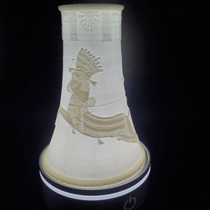 Ancient Egyptian Art Lithophane Lanterns X 3 LED Pottery Style ...