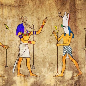 Ancient Egyptian Art Lithophane Lanterns X 3 LED Pottery Style ...