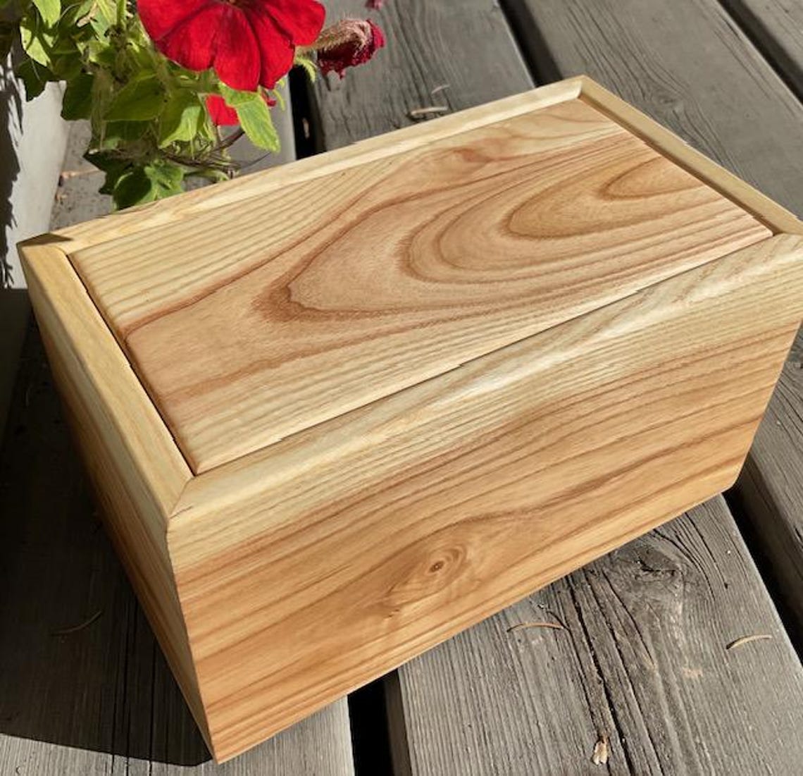 Small Wood Cremation Box - Etsy