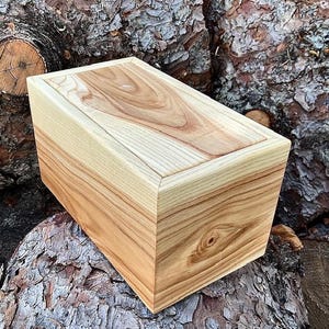 Small Wood Cremation Box - Etsy