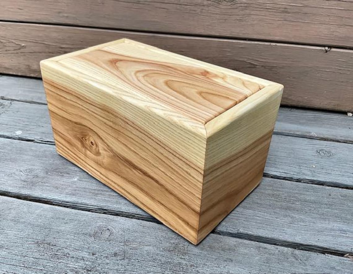 Small Wood Cremation Box - Etsy