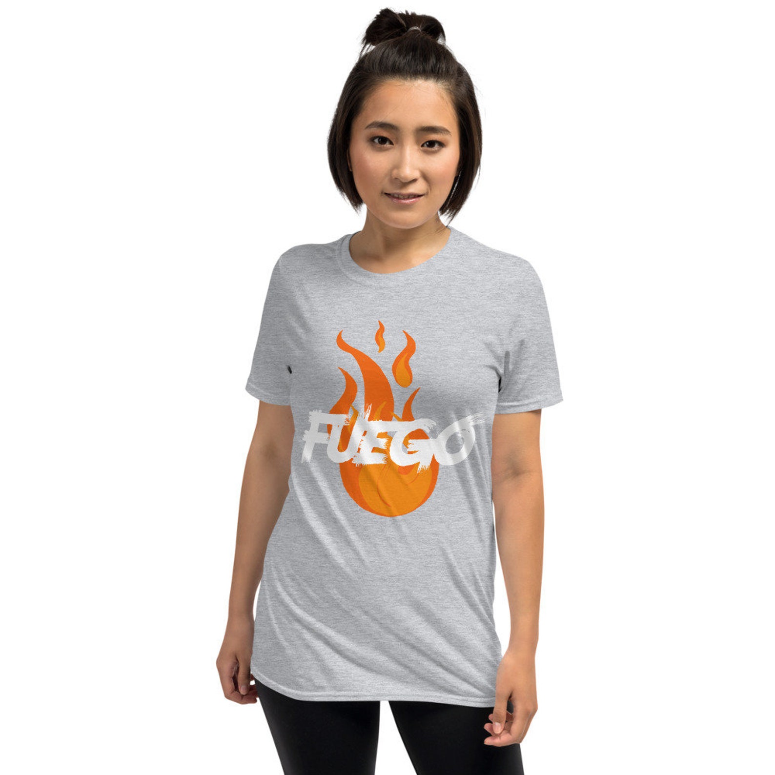 Fuego, Unisex T-shirt, Fire Shirt, Flames Tee, Hot Fireball, Lit Meme ...