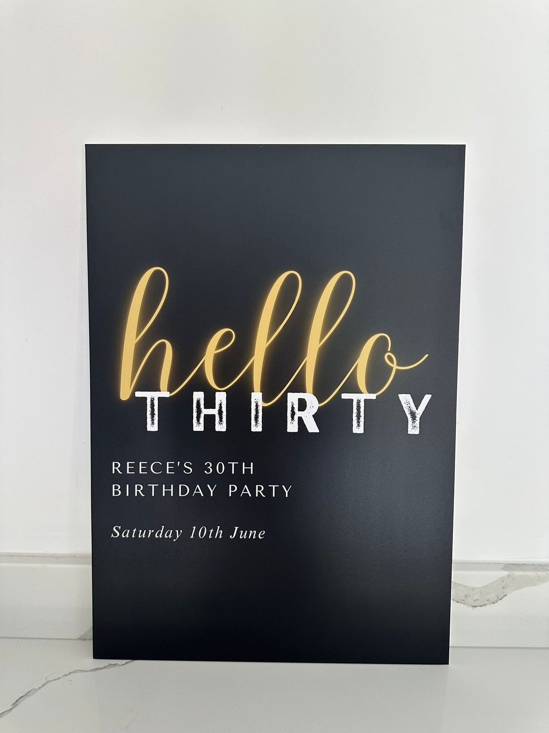 30th Birthday Welcome Board - Etsy UK