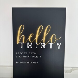 30th Birthday Welcome Board - Etsy UK