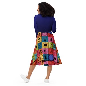 Poco Loco Papel Picado Long Sleeve Midi Dress- Cosplay, Bounding - Etsy
