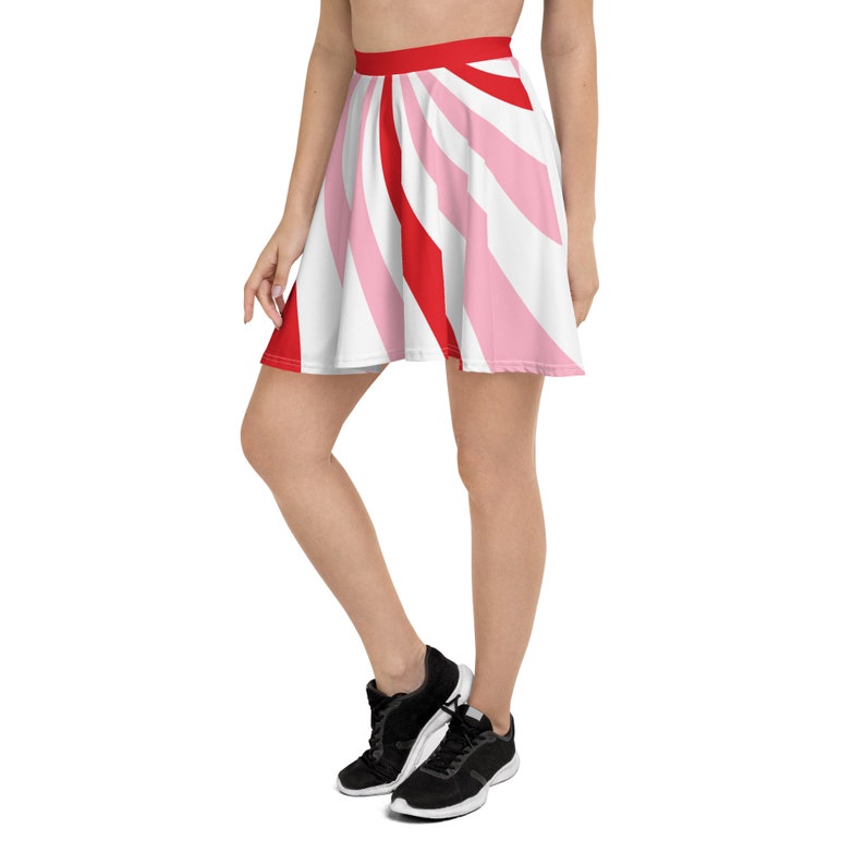 Pink Peppermint Skater Skirt: Holiday Party Style - Etsy