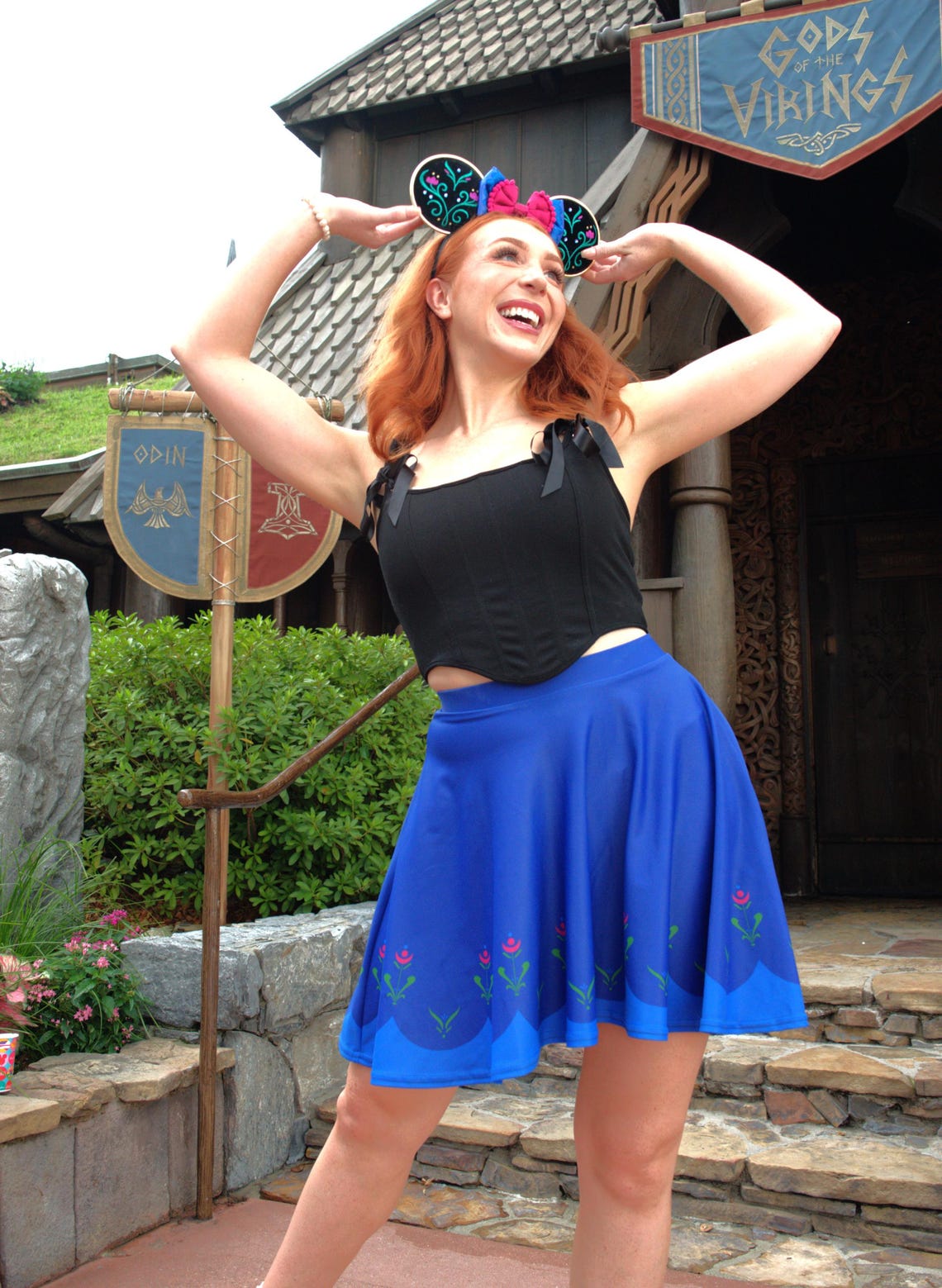Anna Inspired Skater Skirt, Princess Style for Running Costumes ...