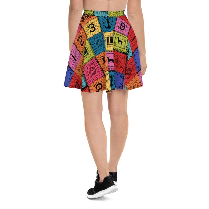 Poco Loco Papel Picado Skater Skirt- Running Costume, Bounding, Cosplay ...