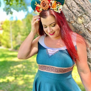 Brave Inspired Merida Skater Dress- Running Costume, Bounding, Princess ...