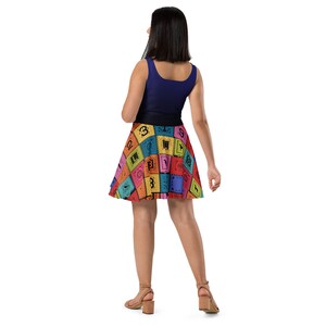 Poco Loco Papel Picado Skater Dress- Running Costume, Cosplay, Bounding ...