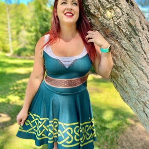 Brave Inspired Merida Skater Dress- Running Costume, Bounding, Princess ...