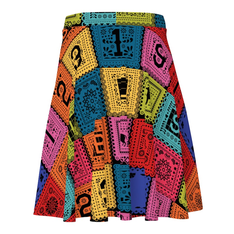 Poco Loco Papel Picado Skater Skirt- Running Costume, Bounding, Cosplay ...