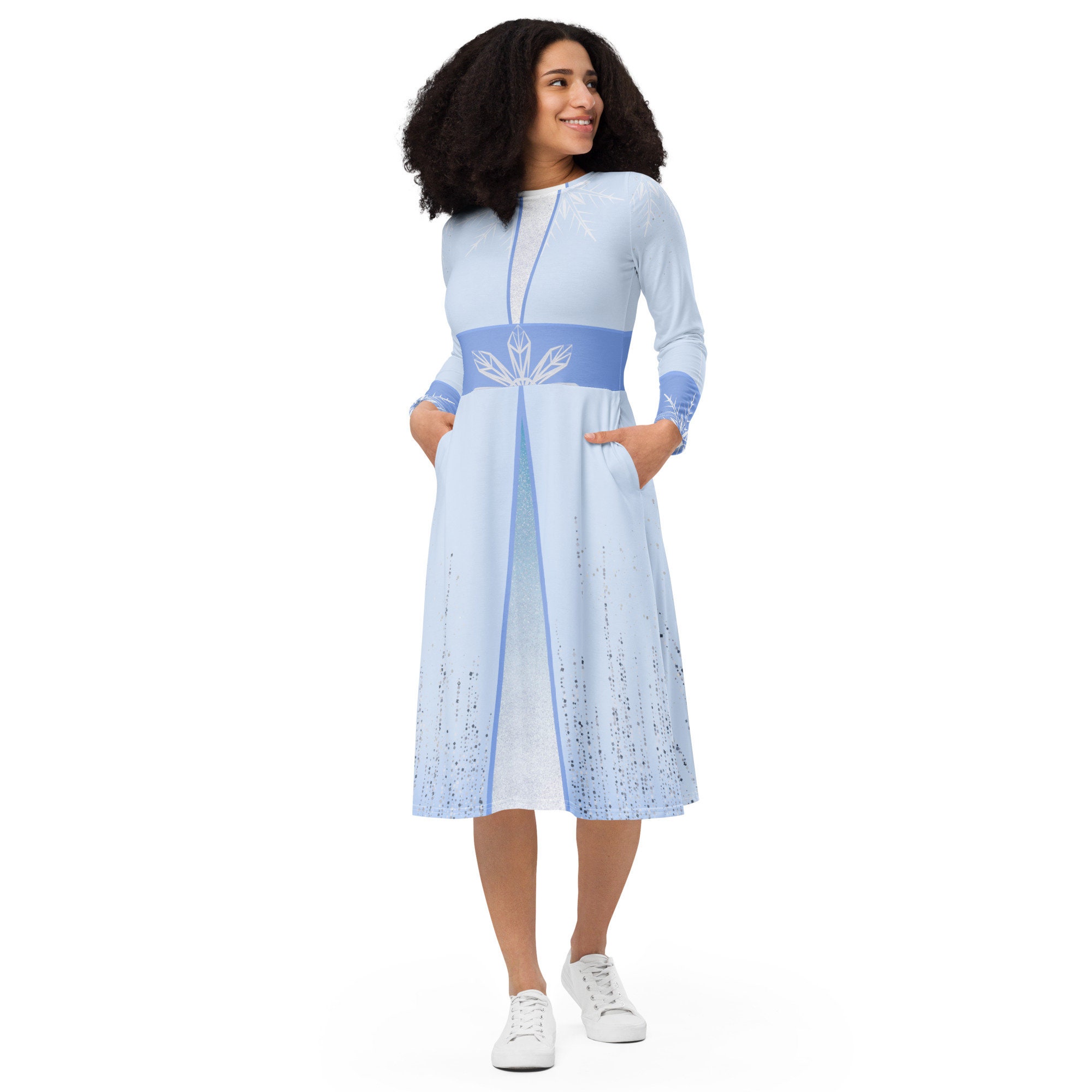 The Elsa Long Sleeve Midi Dress - Etsy
