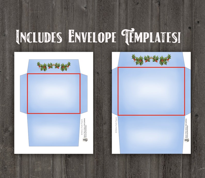 Printable Christmas Card - Merry Christmas - Instant Download - Print ...