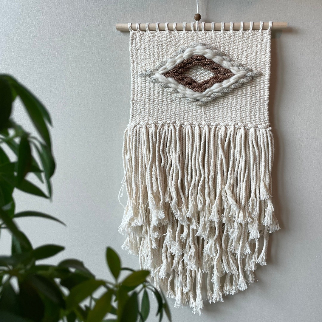 Ready to Ship, Loom Weaving Fiber Wall Art, Woven Wall Hanging Boho ...