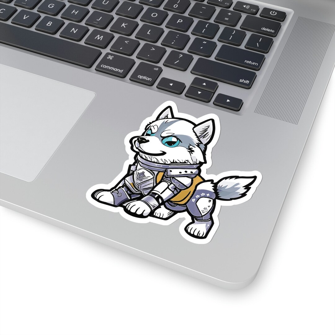 Husky Warrior: A Chibi Husky in Battle-ready Armor Sticker - Etsy