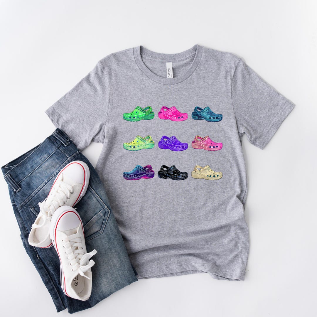 Vibrant Colored Crocs PNG, Digital File - Etsy