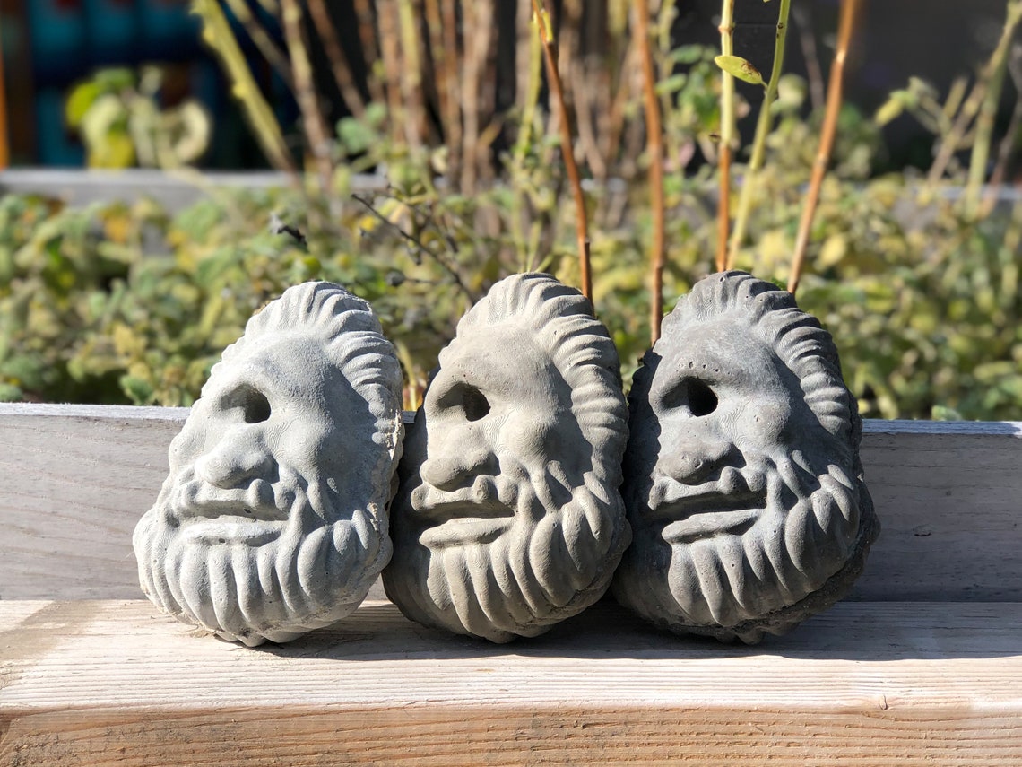 Cyclops Garden Statue, Weird Concrete Sculpture, Ancient Relic, Double ...