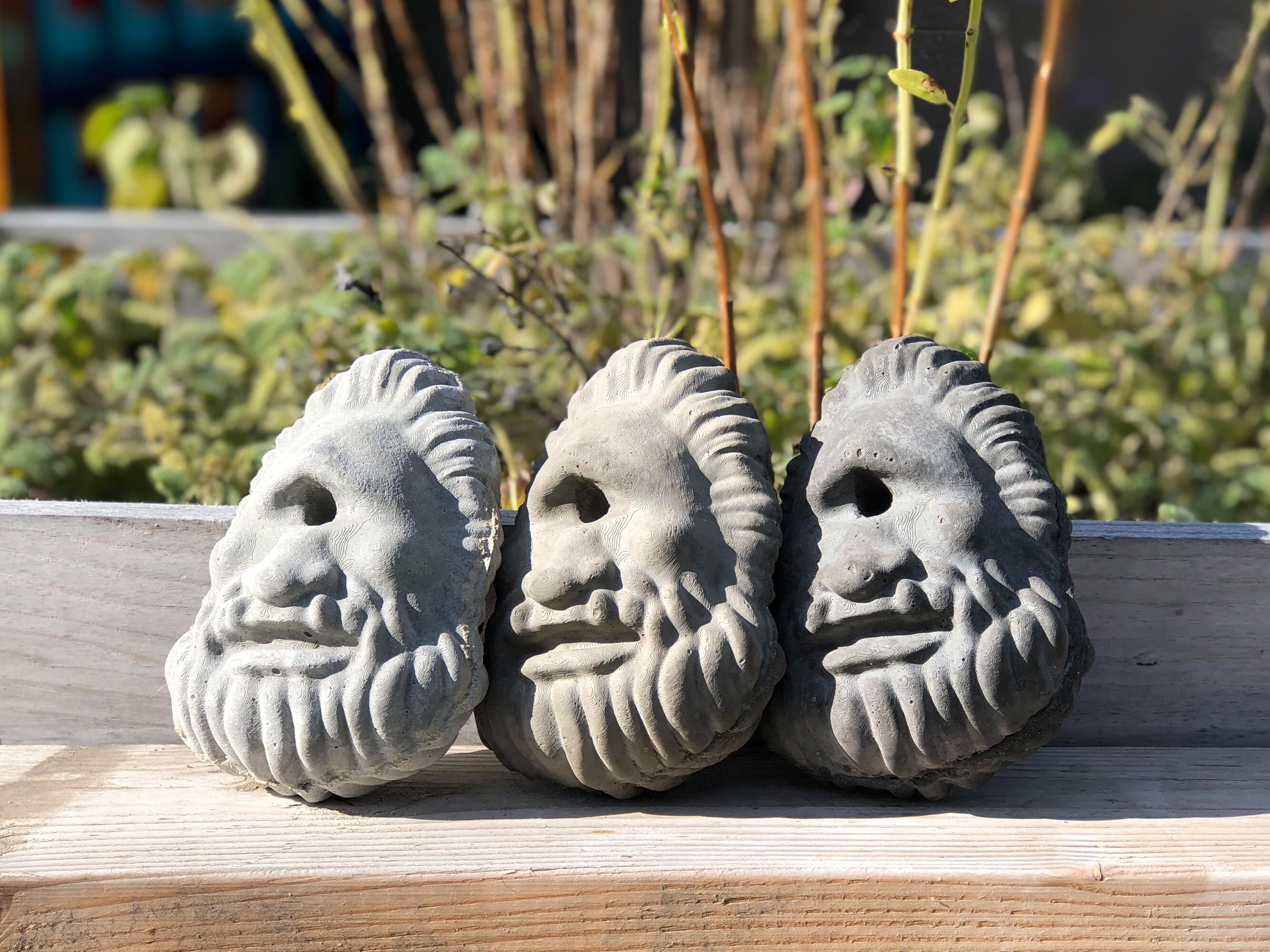 Cyclops Garden Statue, Weird Concrete Sculpture, Ancient Relic, Double ...