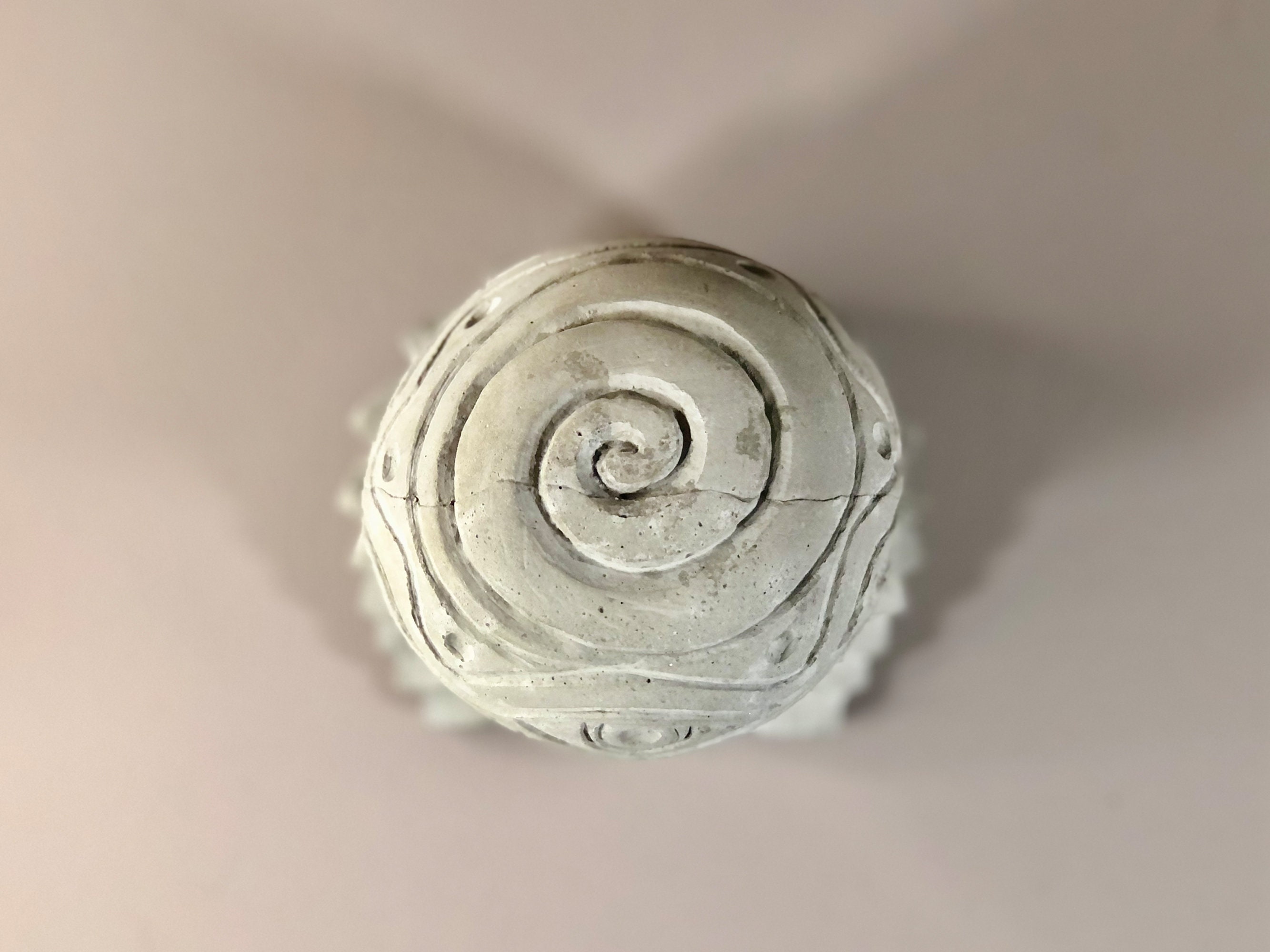 Pre-columbian Star Man Relic, Concrete Garden Sculpture, Third Eye ...