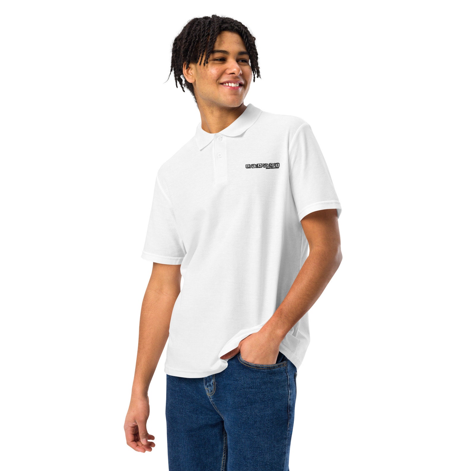 Clarks Logo Unisex Pique Polo Shirt - Etsy