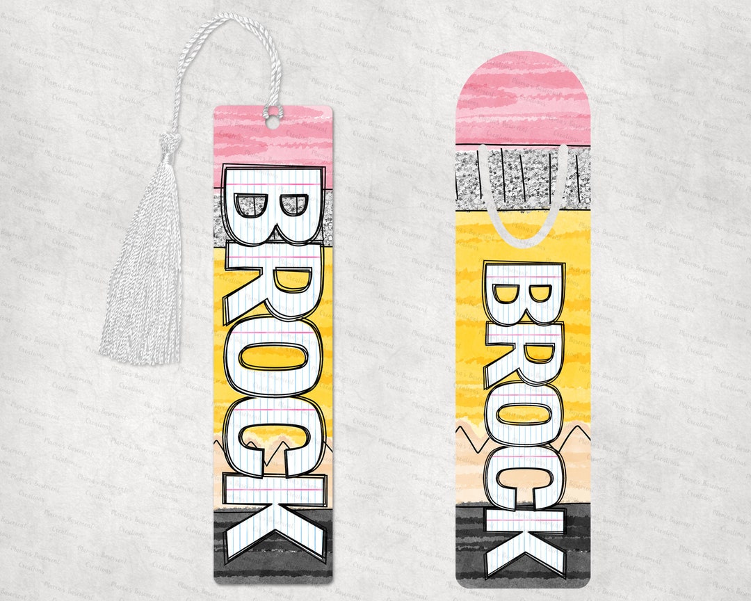 Personalized Bookmarks, Back to School, School Supplies, School ...