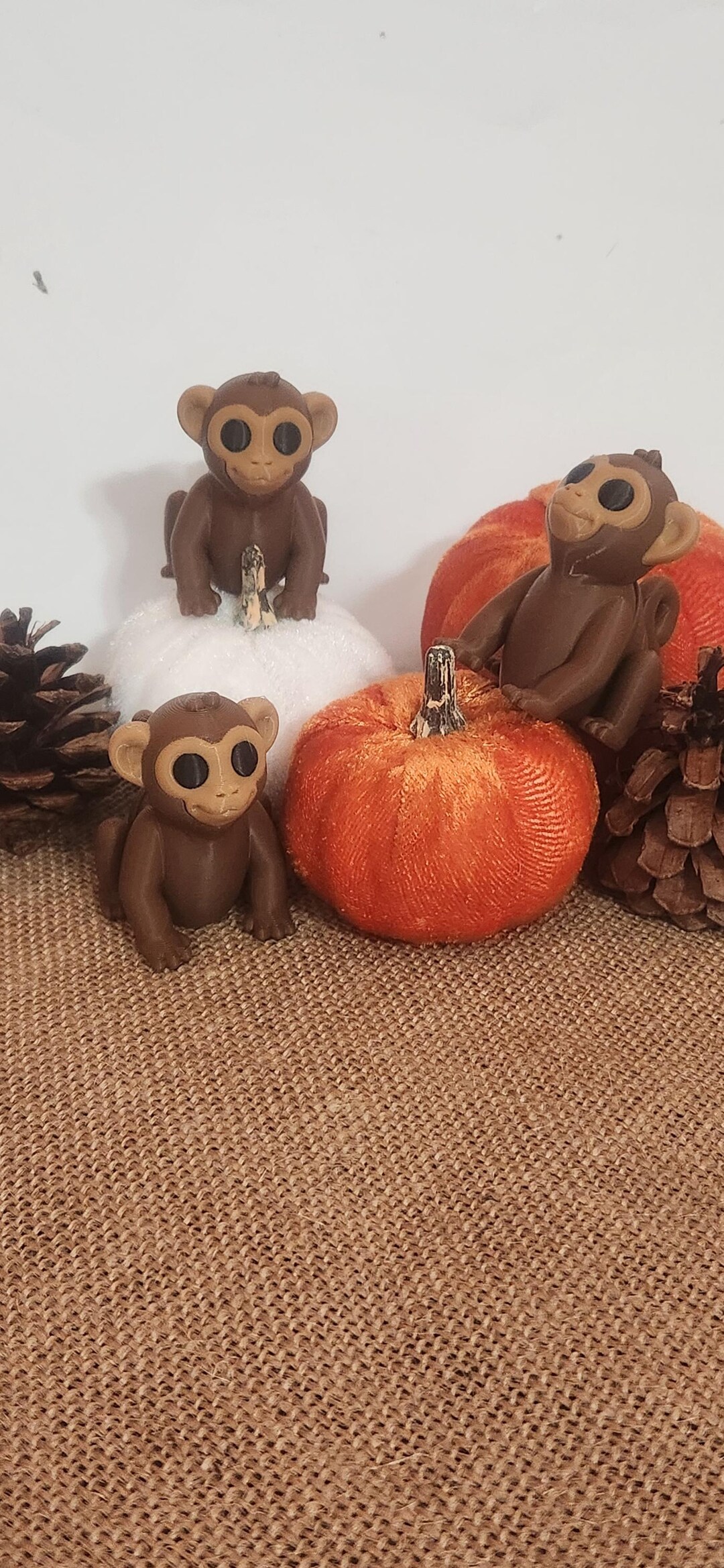 3D Printed Articulated Monkey • Poseable Jungle Animal Toy • Flexible ...