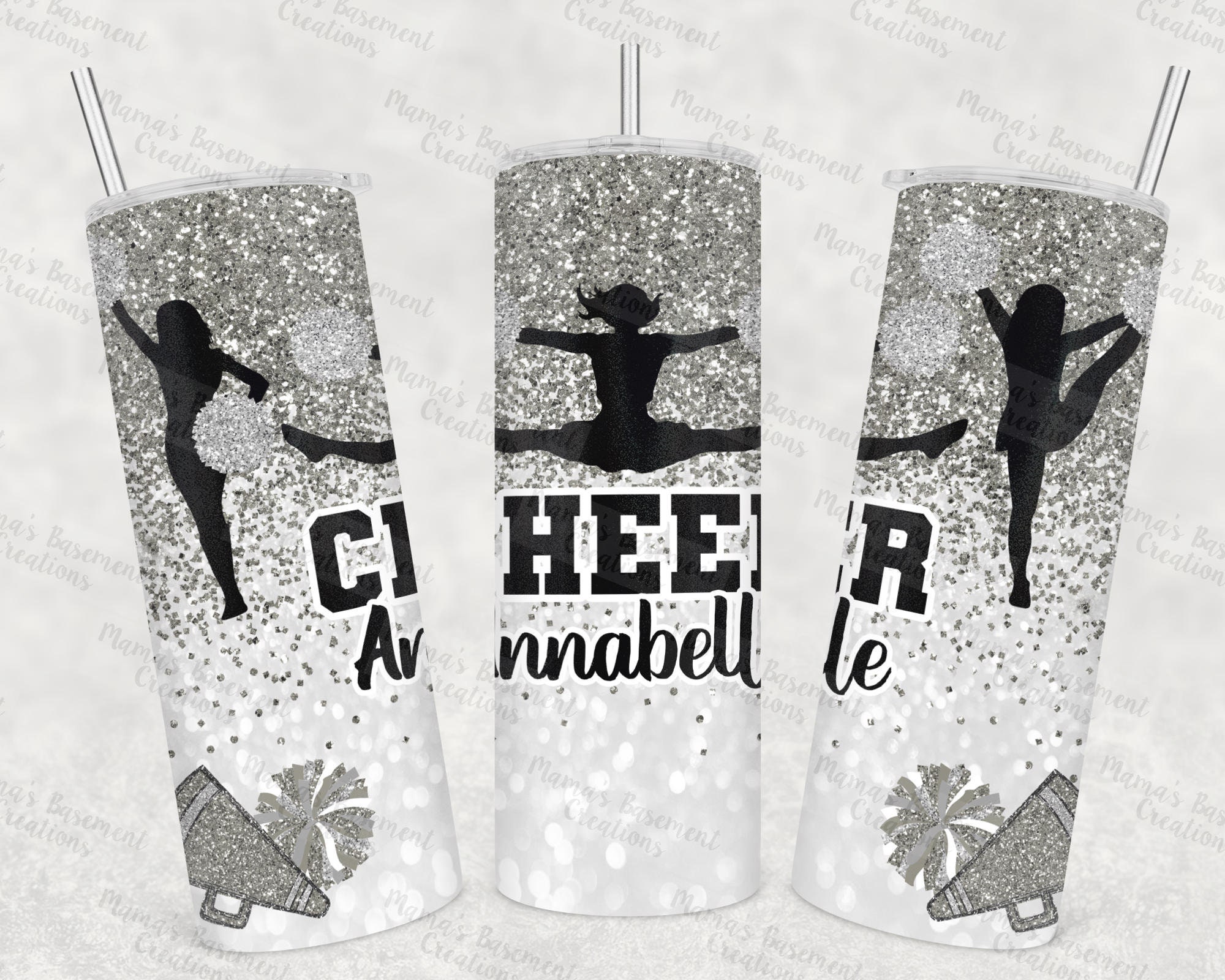 Custom Cheer Tumbler, Cheer Mom, Sports Mom, Cheer Life, 20oz Tumbler ...