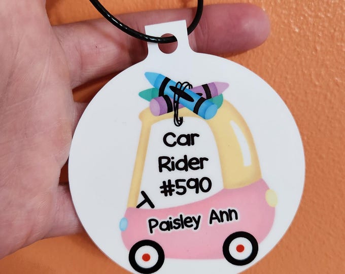 Kids School Backpack Bag Tag, School Bus Bag Tag, Walker Bag Tag, Car ...