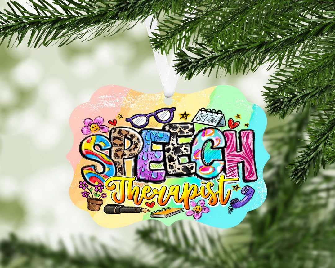 Speech Therapist Ornament, Speech Therapy, Speech Therapist, Teacher ...