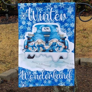 Winter Wonderland Garden Flag - Etsy
