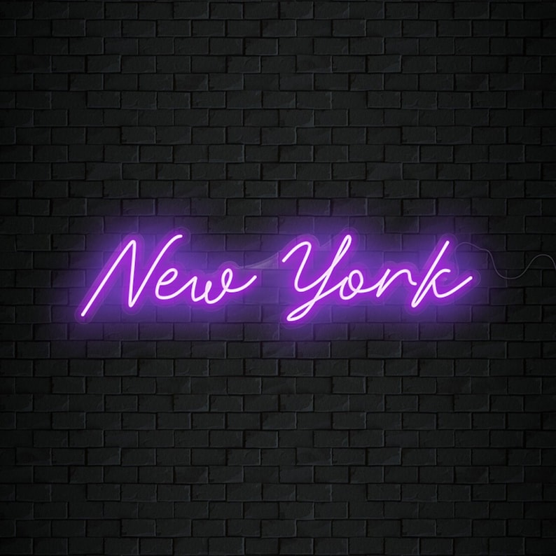 New York Neon Sign Personalize LED Neon Signs Light for - Etsy