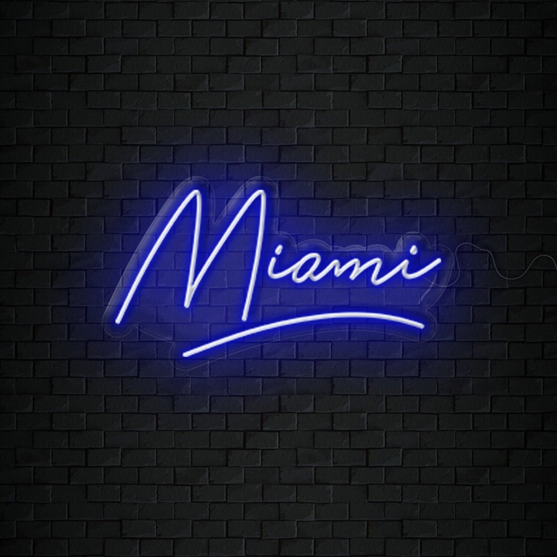 Miami Neon Sign Personalize LED Neon Signs Light for Wedding - Etsy