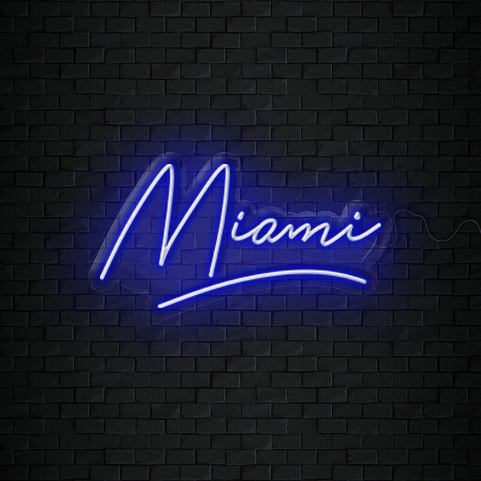 Miami Neon Sign Personalize LED Neon Signs Light for Wedding - Etsy